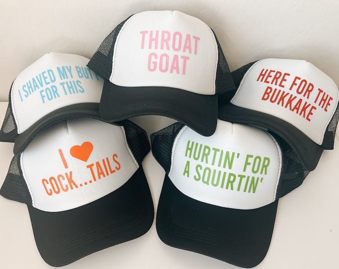 Bachelorette Party Funny Trucker Hat, Birthday Party Trucker Hats ...