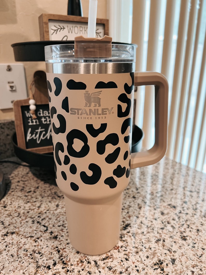 Stanley Cup Quencher Vinyl Wrap Cheetah Print Decal Wraps Etsy