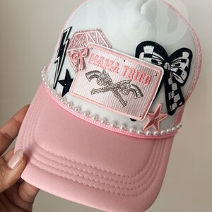 Pink Mama Tried Trucker Patch Hat, Iron Patches, Trucker Hat, Cowgirl Trucker Hat, Womans ...