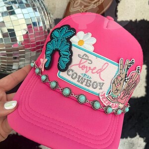 Western Trucker Patch Hat, Iron Patches, Trucker Hat, Cowgirl Trucker Hat, Woman’s Trucker Hat ...