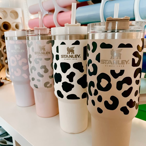 Cow Print Stanley Tumbler Etsy