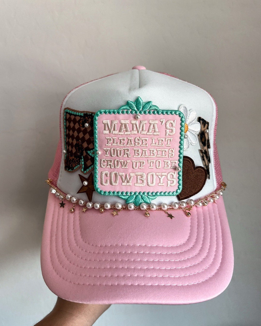 Mama Trucker Patch Hat, Iron Patches, Trucker Hat, Cowgirl Trucker Hat ...