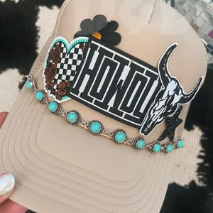 Howdy Darlin’ Trucker Patch Hat, Iron Patches, Trucker Hat, Cowgirl ...