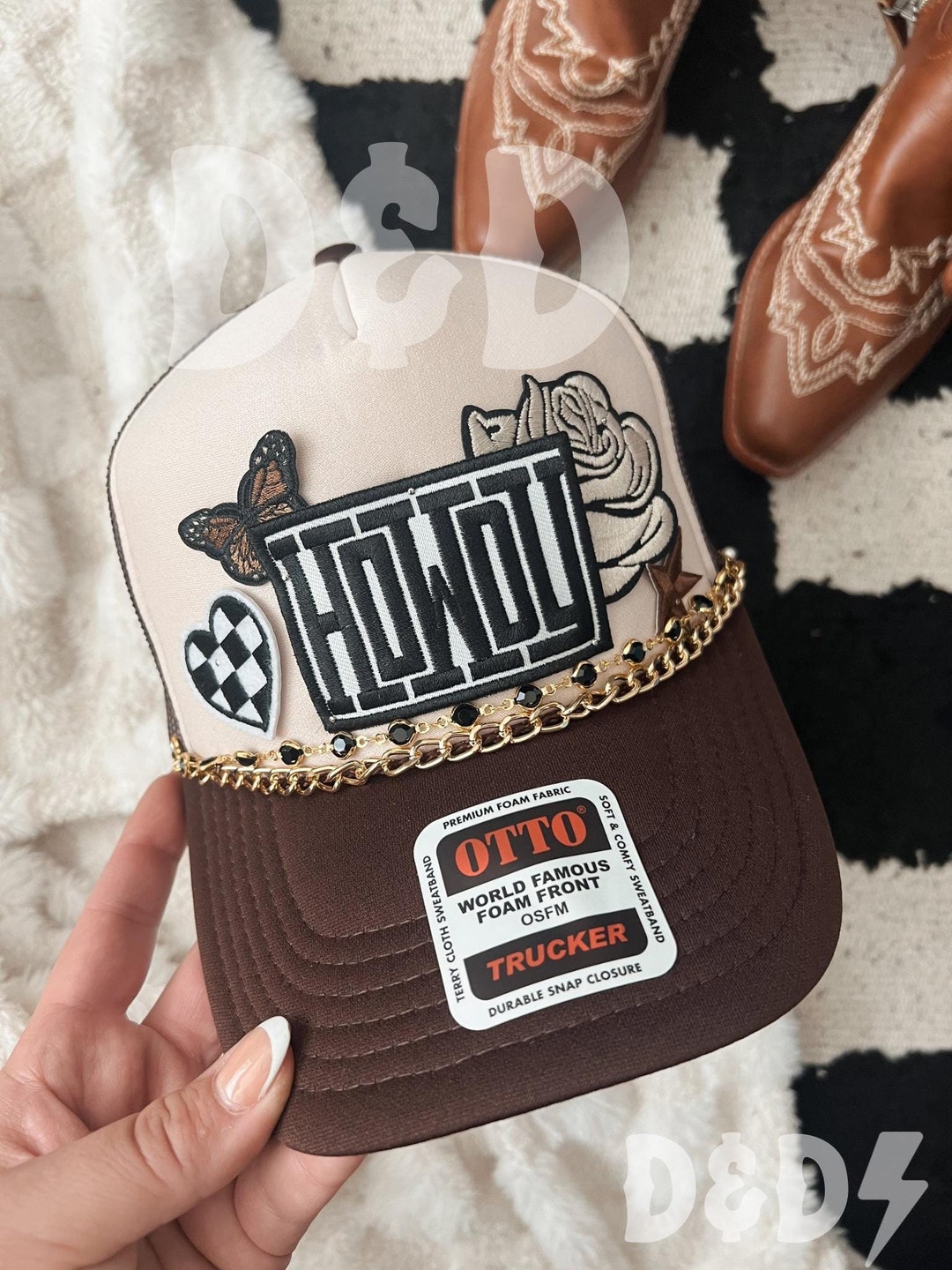 Howdy Darlin’ Trucker Patch Hat, Iron Patches, Trucker Hat, Cowgirl ...