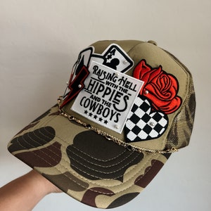 Trucker Patch Hat, Iron Patches, Trucker Hat, Cowgirl Trucker Hat, Woman’s Trucker Hat, Camo ...