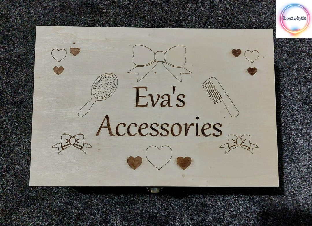 Personalised Accessories Box. Perfect Box to Add Hair Bobbles, Clips ...