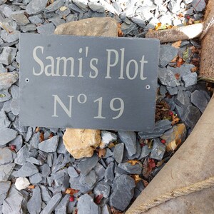 Personalised Allotment Sign, Add Your Allotment/plot or Garden Number ...