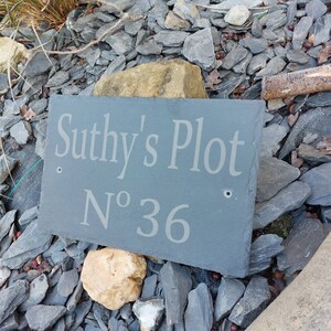 Personalised Allotment Sign, Add Your Allotment/plot or Garden Number ...