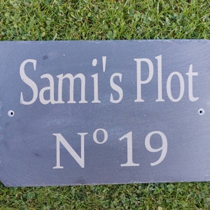 Personalised Allotment Sign, Add Your Allotment/plot or Garden Number ...