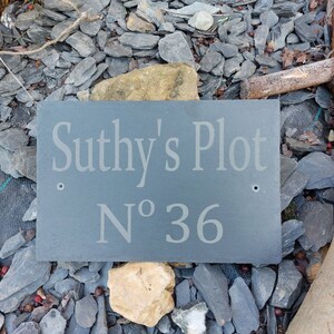 Personalised Allotment Sign, Add Your Allotment/plot or Garden Number ...