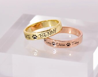 Pet Memorial Ring - Etsy