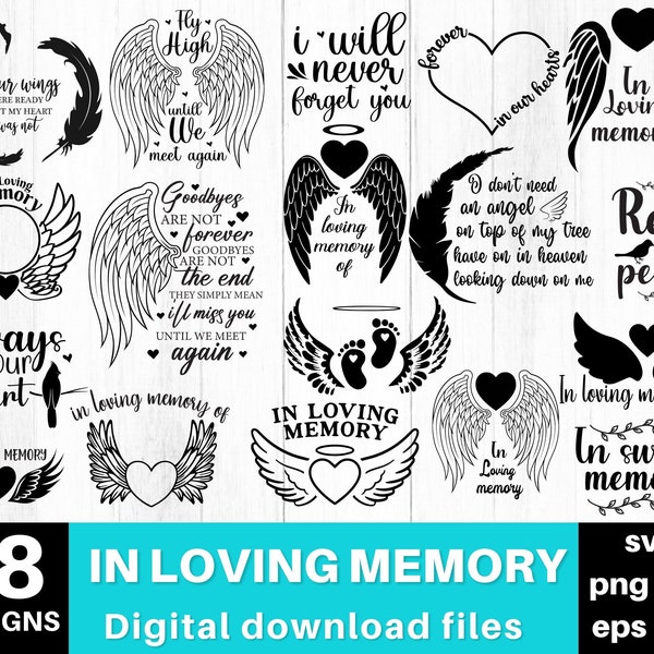 In Memory Svg - Etsy