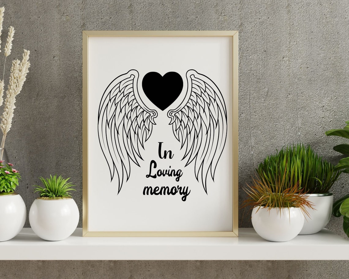 In Loving Memory Svg, Loving Memory Png, Memorial Svg, Rest in Peace ...