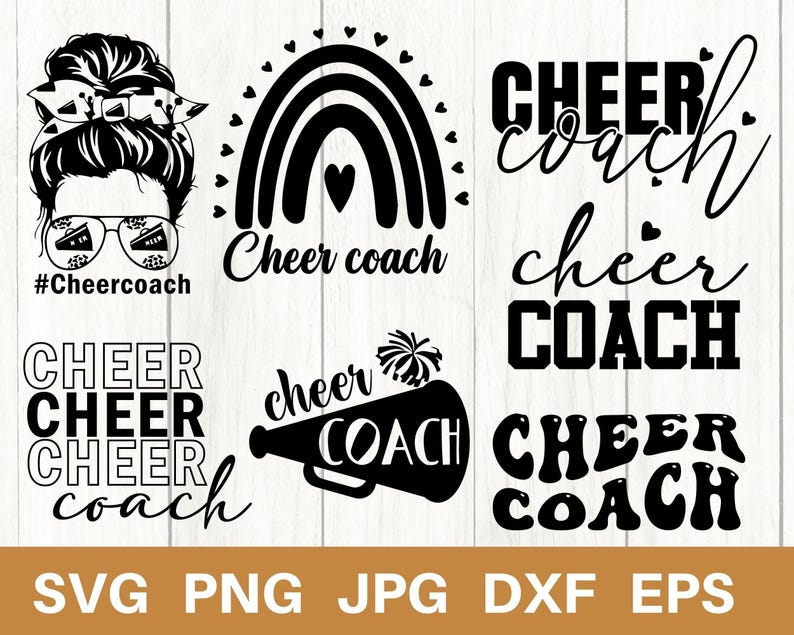 Cheer Coach SVG Bundle: Cheerleading Designs (digital Download) - Etsy