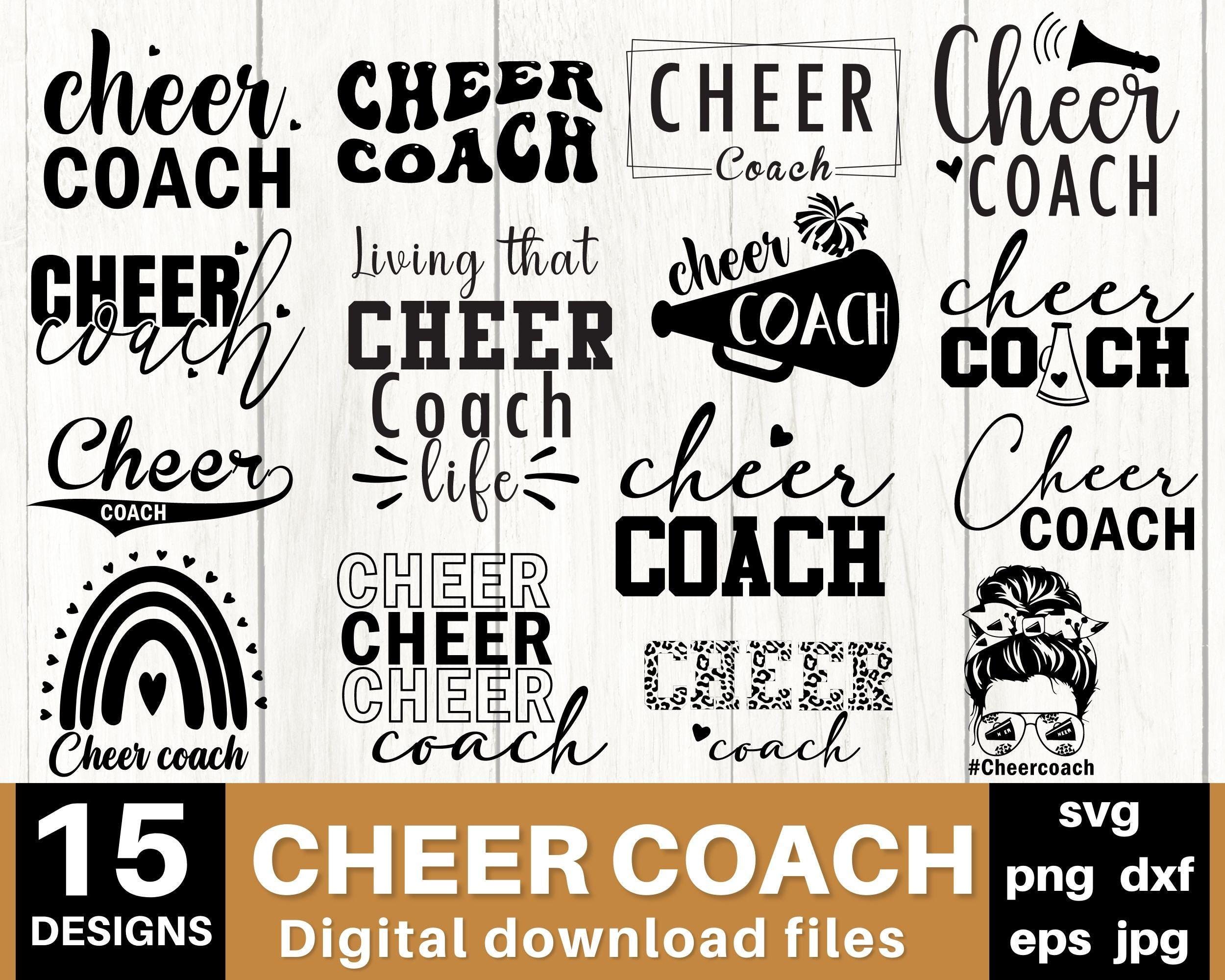 Cheer Coach Svg, Cheerleader Svg, Cheer Svg, Cheerleading Svg, Cheer ...