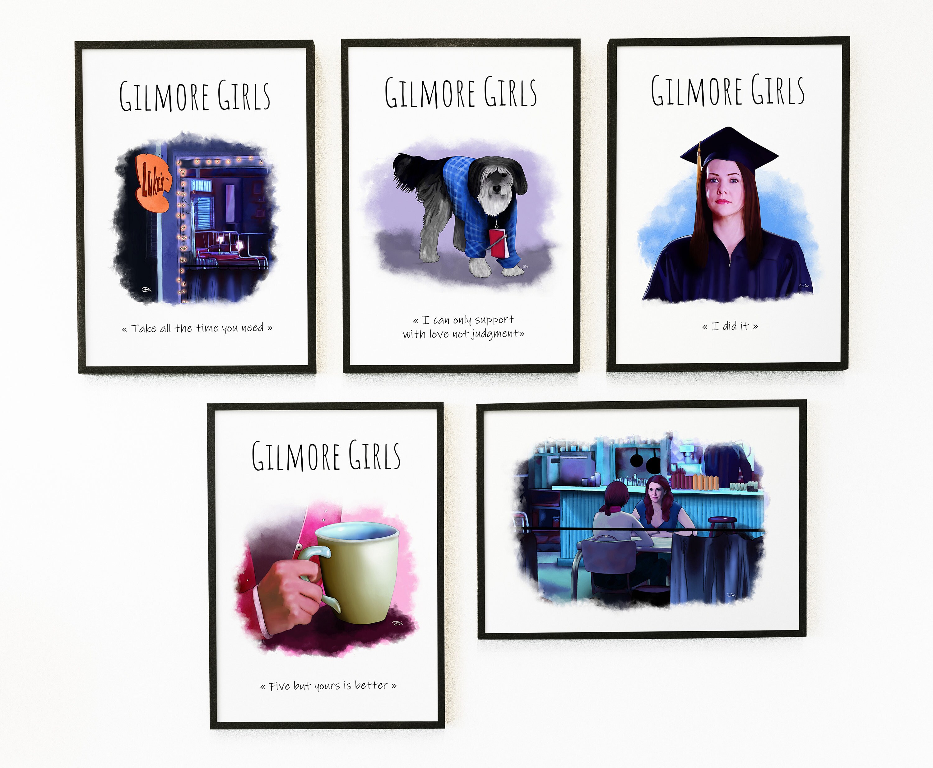 Poster Inspired TV Series Gilmore Girls Café Luke Quote - Etsy