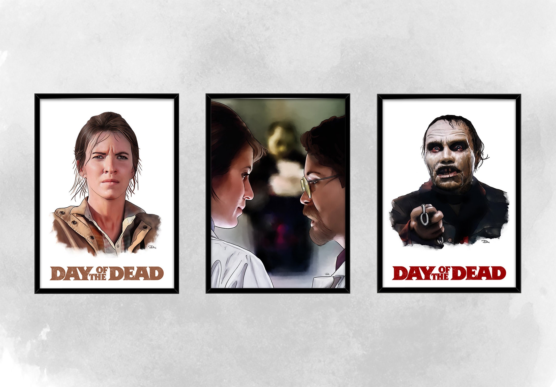 Day of the Dead Inspired Fanart Poster George A Romero Zombie Sarah Bub ...