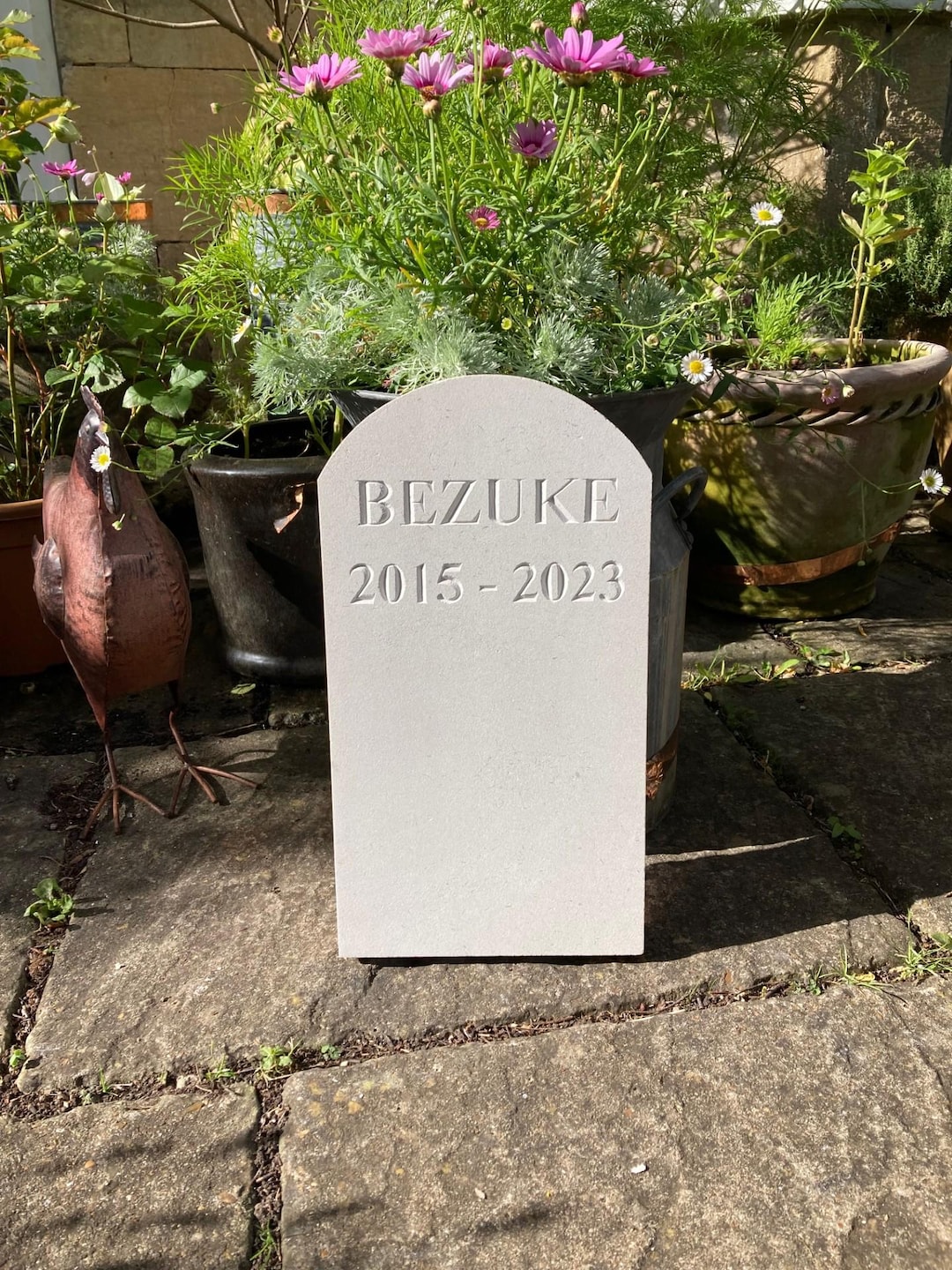 Hand Carved Pet Headstone: Bespoke Portland Stone Grave Marker - Etsy