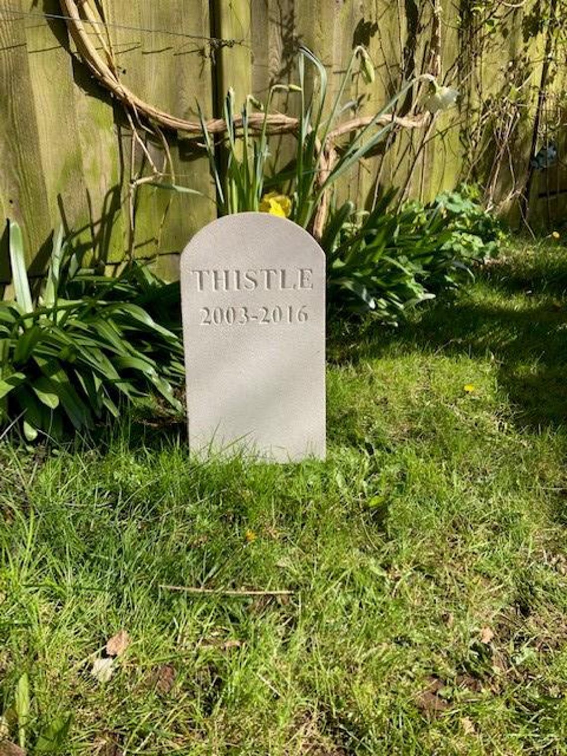 Bespoke, Unique Hand Carved Pet Memorial Headstone to Your Beloved Pet ...