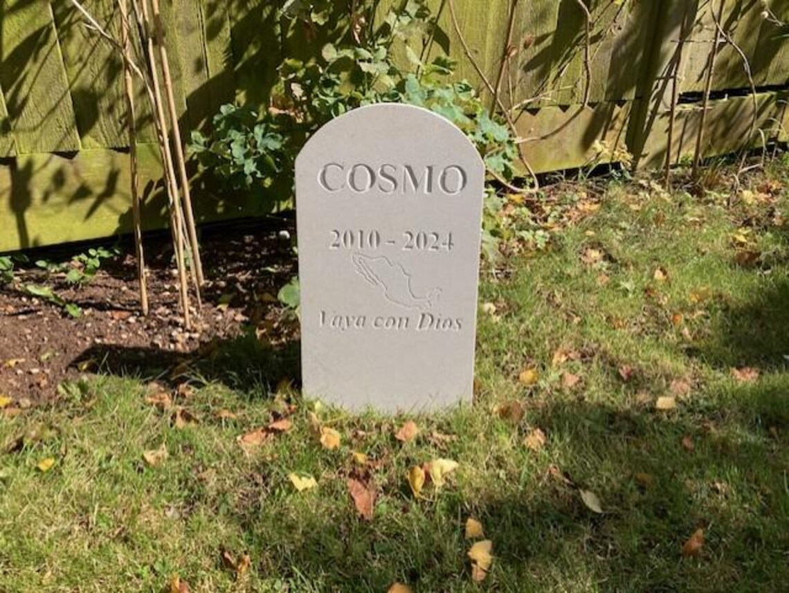 Bespoke, Unique Hand Carved Pet Memorial Headstone to Your Beloved Pet ...