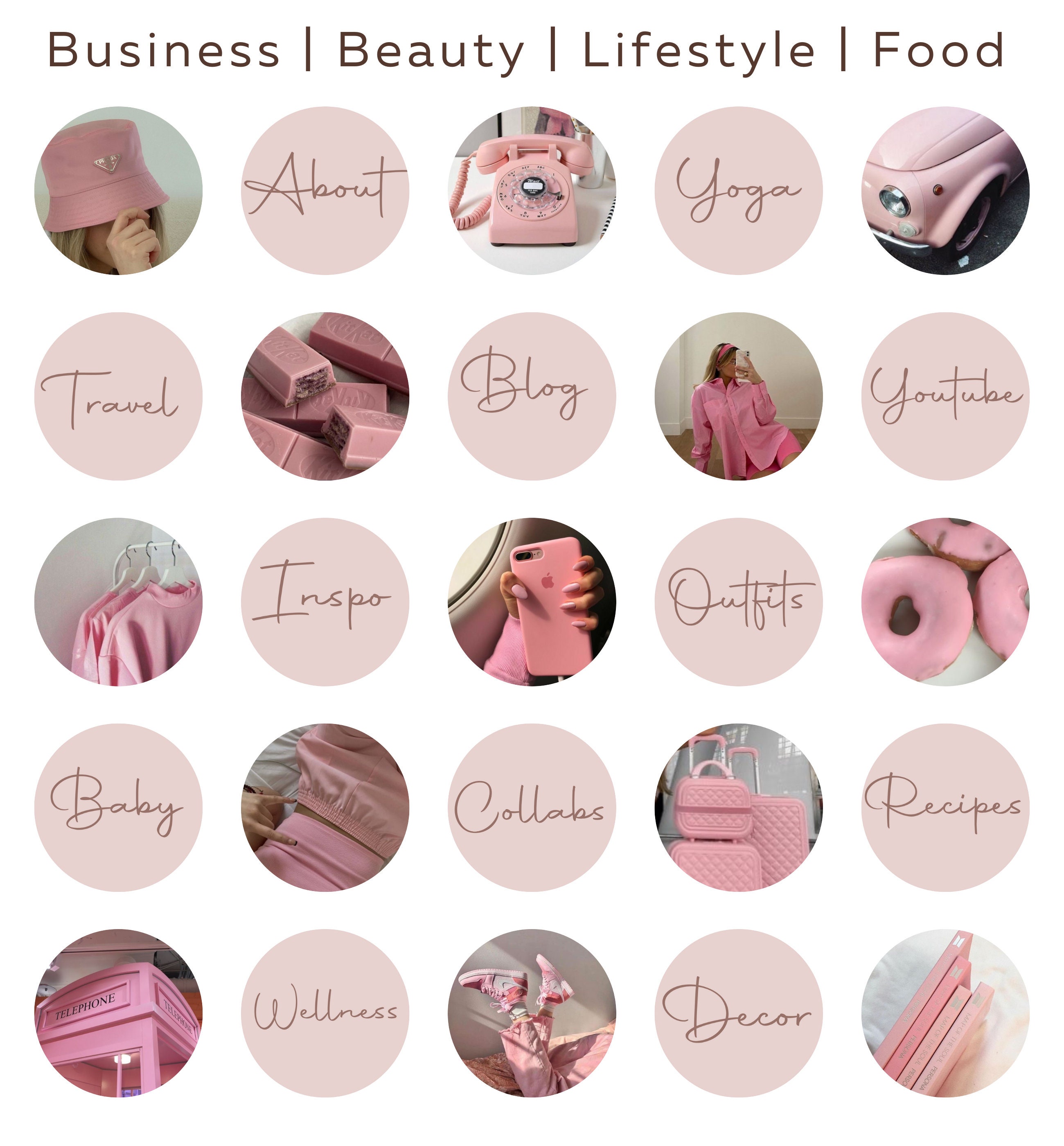 45 Pink Instagram Story Highlight Covers Instagram Story - Etsy