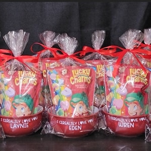 Valentine's Day Cereal Bowl or Anniversary Gift Bowl - Etsy