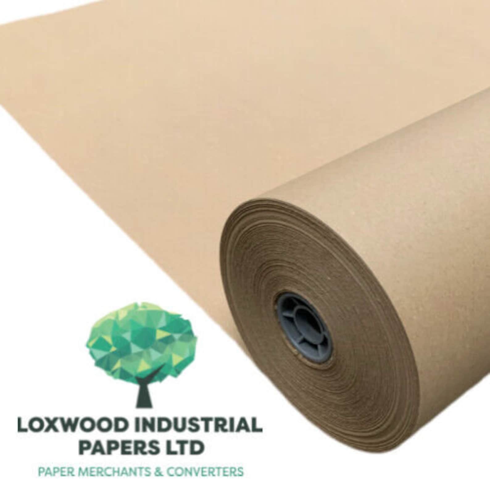 100% Recycled Brown Kraft Wrapping Paper 100gsm 220m Christmas Gift ...