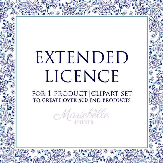Extended Licence 1 Clipart Set Commercial Use Licence | Etsy