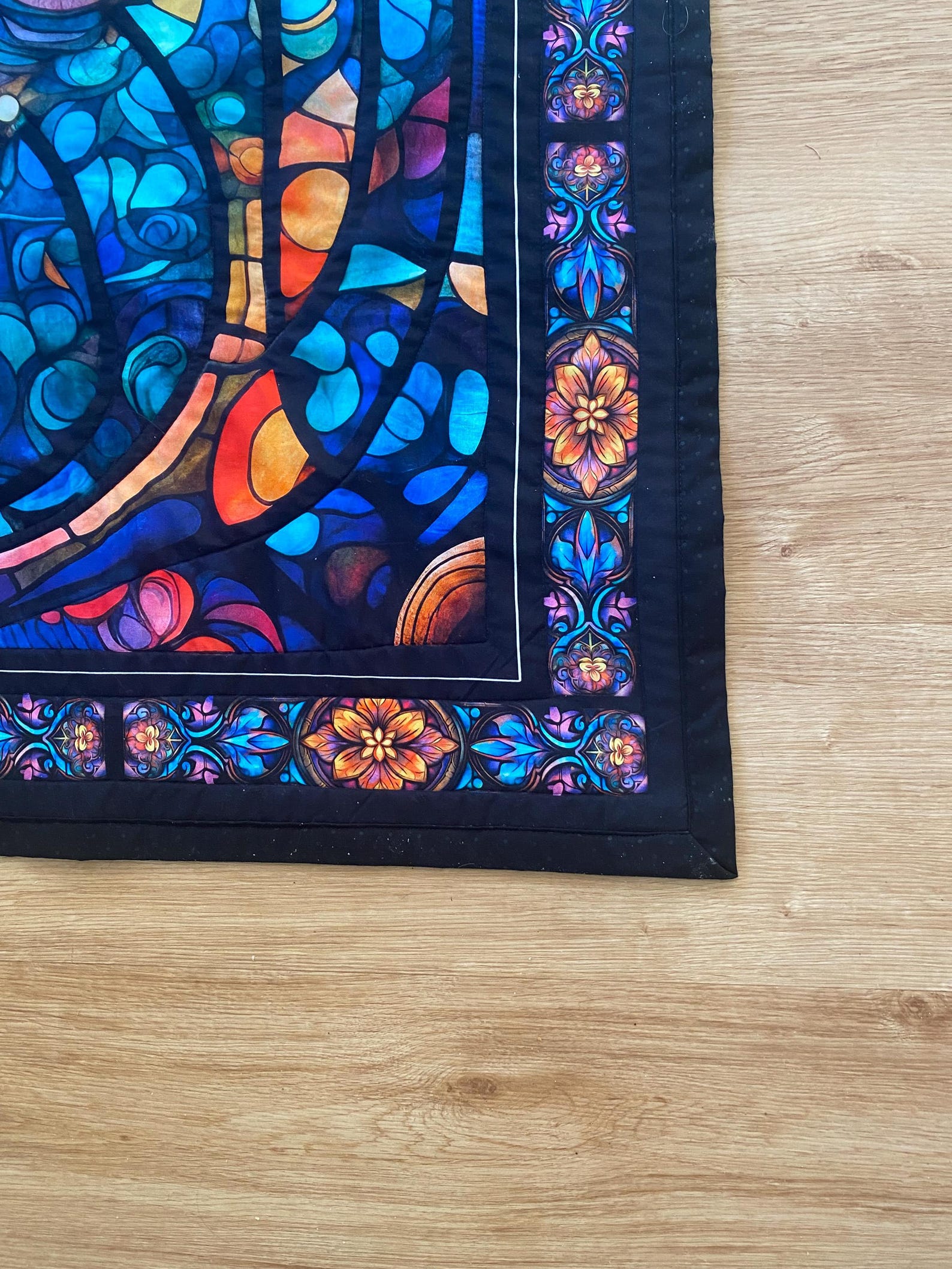 Stained Glass Wall Quilt, Quilt Art, Quilted Wall Art, Stained Glass ... Stained Glass Wall Quilt, Quilt Art, Quilted Wall Art, Stained Glass ...