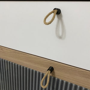 Rustic JUTE ROPE Handle Home Decor Drawer Pull - Etsy