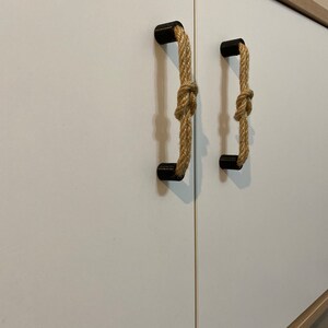 Rustic JUTE ROPE Handle Home Decor Drawer Pull - Etsy
