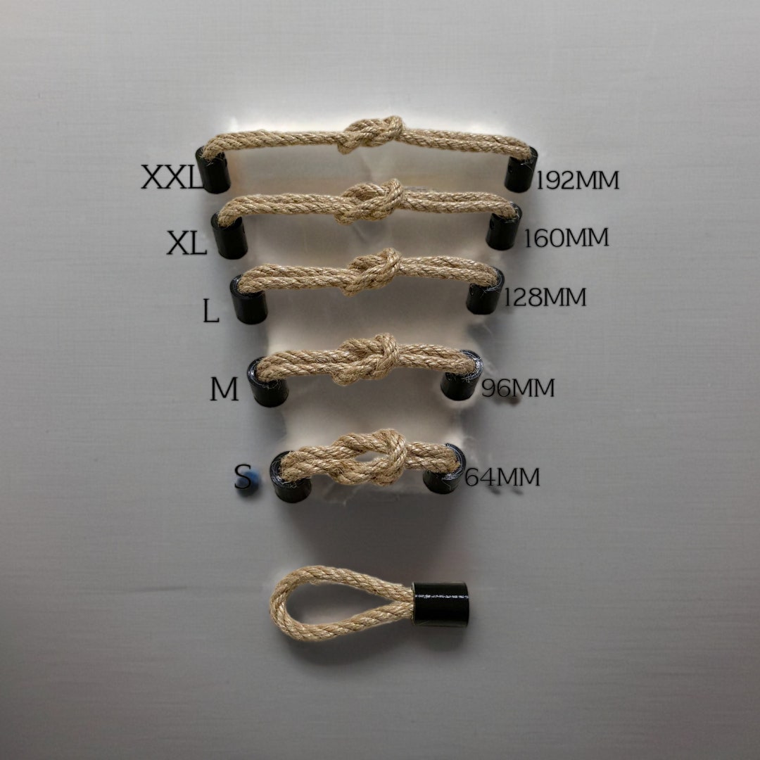 Rustic JUTE ROPE Handle -- Home Decor Drawer Pull - Etsy