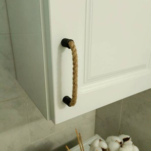Rustic JUTE ROPE Handle Home Decor Drawer Pull - Etsy