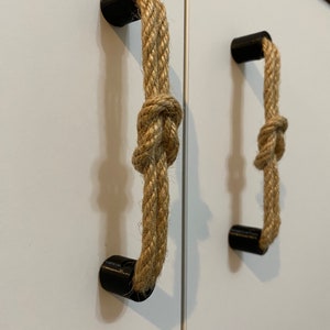 Rustic JUTE ROPE Handle Home Decor Drawer Pull - Etsy
