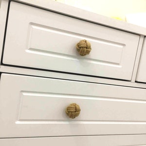Rustic JUTE ROPE Handle -- Home Decor Drawer Pull - Etsy