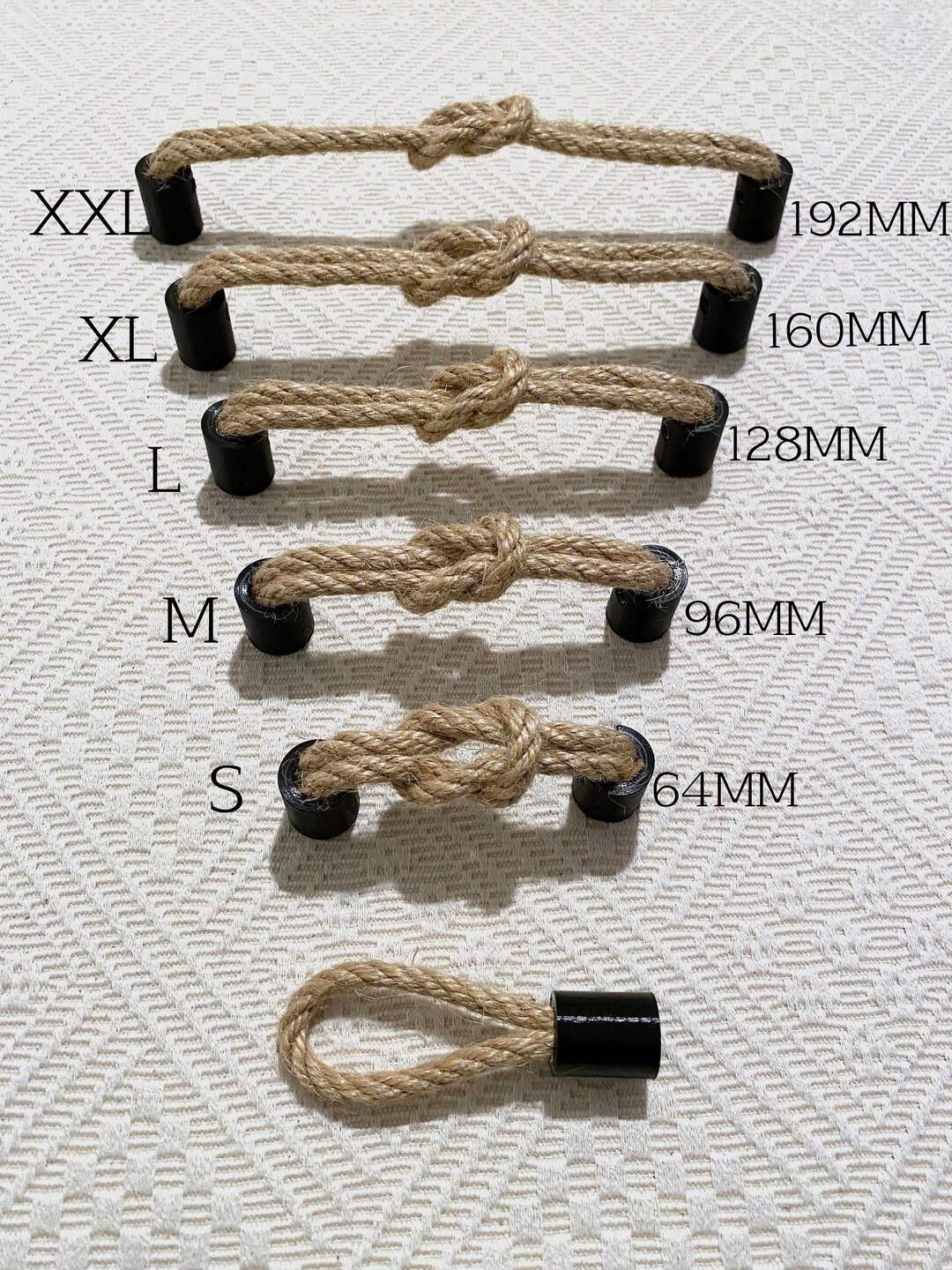 Rustic JUTE ROPE Handle Home Decor Drawer Pull - Etsy