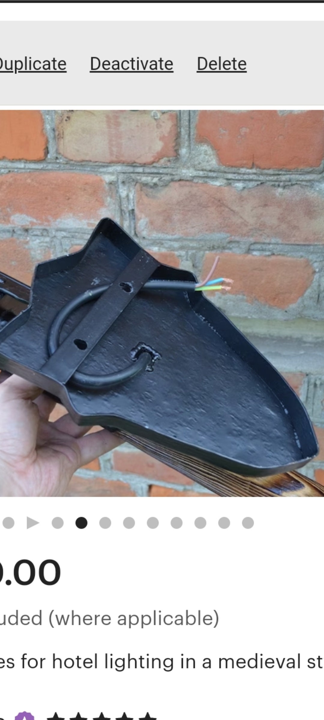 Forged Iron Torch Sconce: Medieval Viking Wall Lamp - Etsy