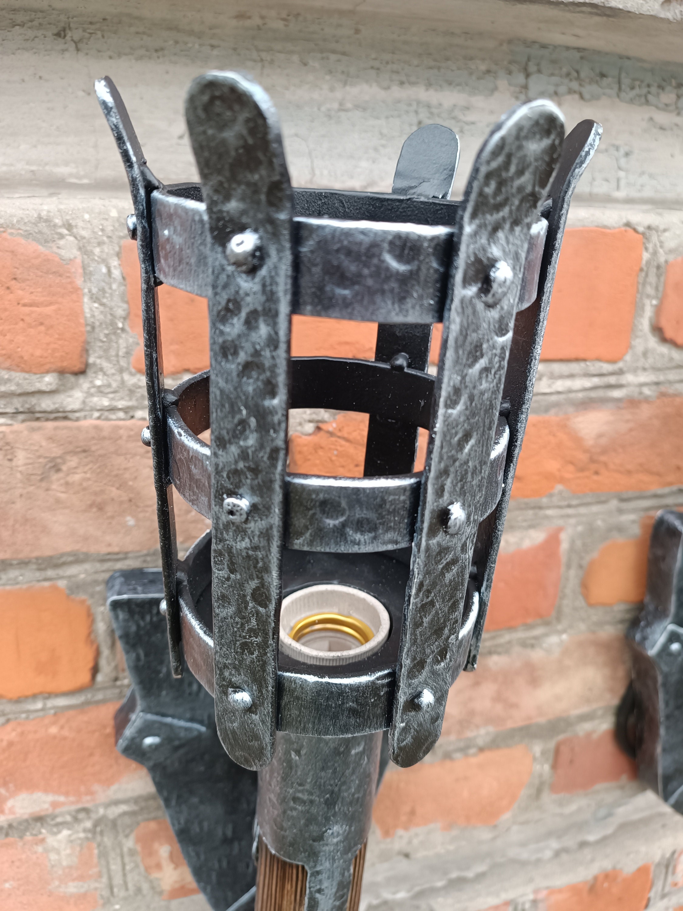 Medieval Style Lamp in the Form of a Torch, 2 Pieces - Etsy