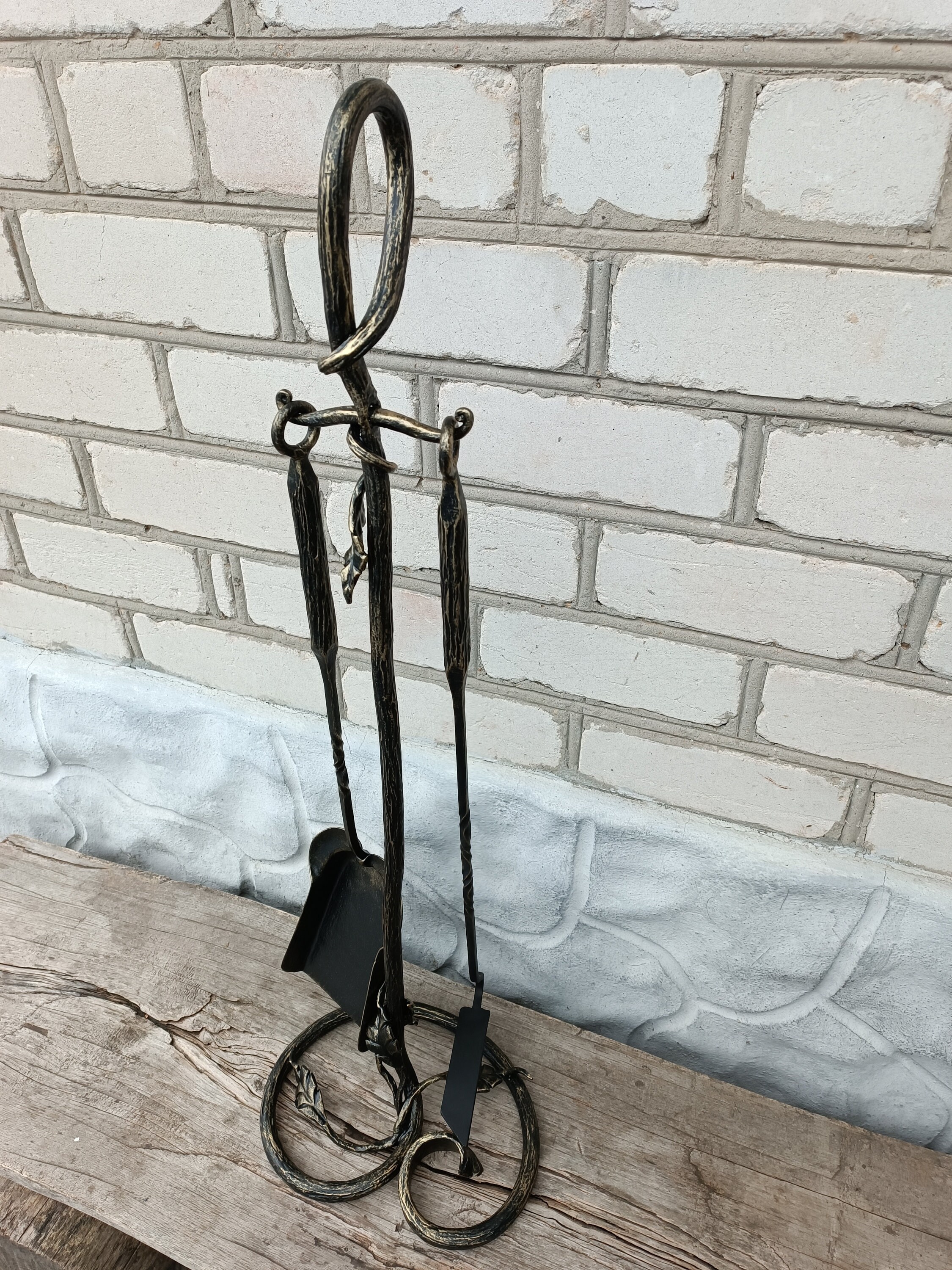 Wrought Iron Fireplace Set Fireplace Accessories - Etsy