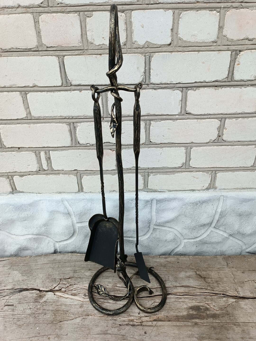 Wrought Iron Fireplace Set, Fireplace Accessories - Etsy