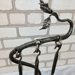 Wrought Iron Fireplace Set for 3 Items - Etsy