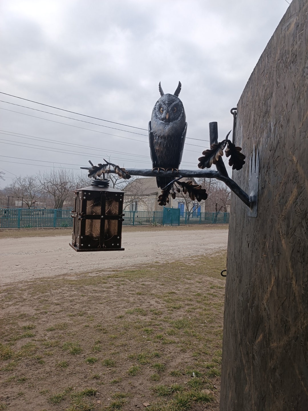 Forged Lamp With an Owl, Forged Lantern. - Etsy