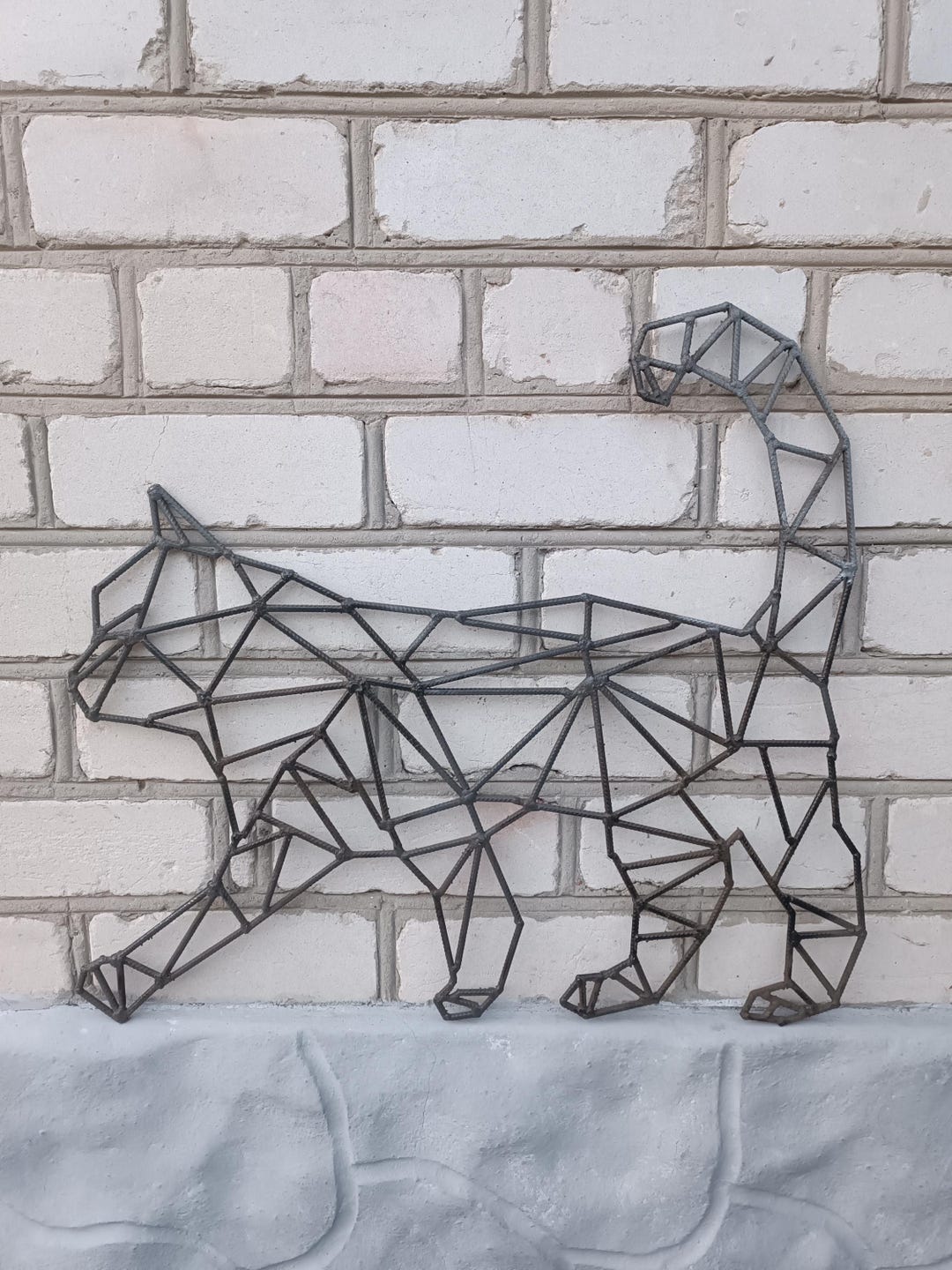 Metal Wall Painting, Iron Cat Picture, Wrought Iron Cat Painting ...