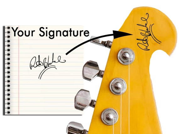 Your Own CUSTOM SIGNATURE Waterslide Decal for Guitars or Bass - Etsy