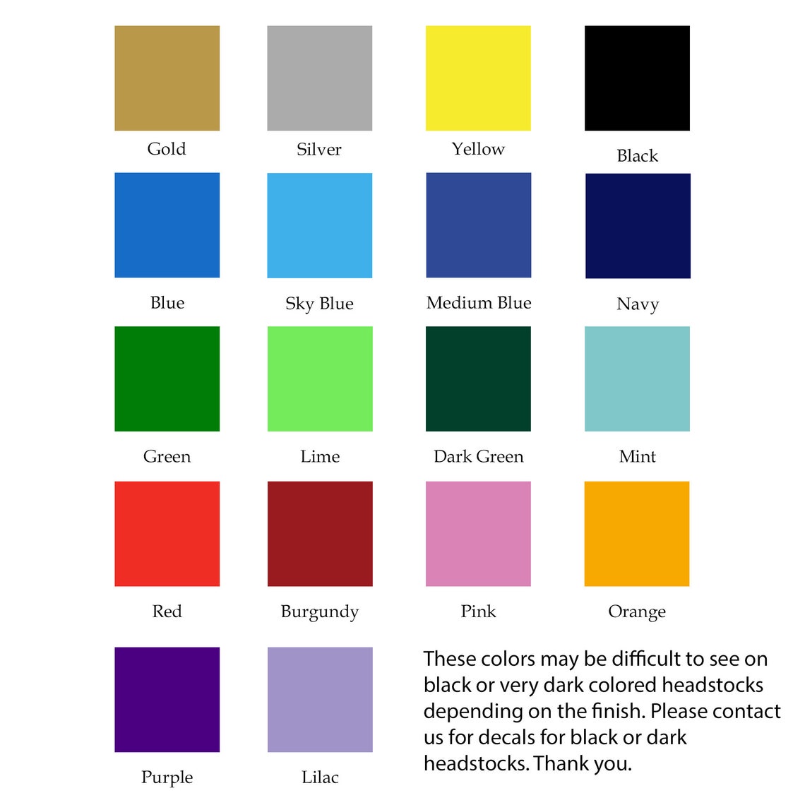 CUSTOM Vintage Style Guitar and Bass Waterslide Headstock | Etsy