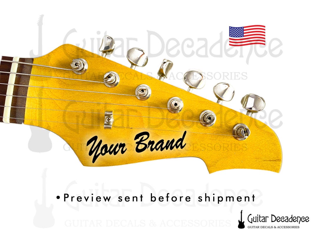 Custom Guitar and Bass Waterslide Decals - Etsy
