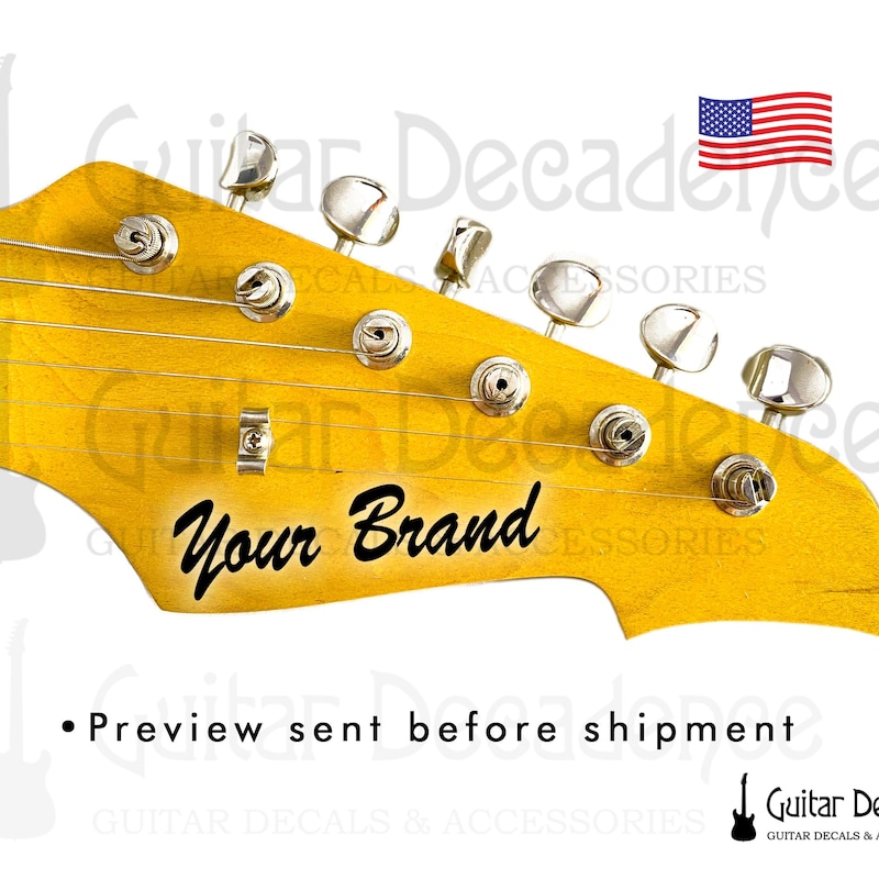 Guitar Decal - Etsy
