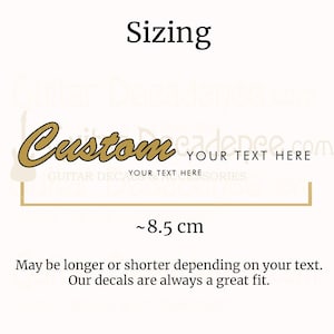 CUSTOM Vintage Style Guitar and Bass Waterslide Headstock Decals - Etsy