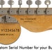 Custom Serial Number Waterslide Guitar Headstock Decals - Etsy