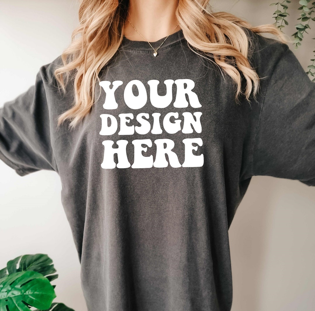 Comfort Colors C1717 Pepper Shirt Mockup Pepper Tshirt Oversized Mockup ...